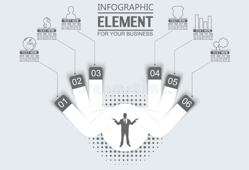 Element for Infographi Template Geometric Figure Stiker for Web Stock ...