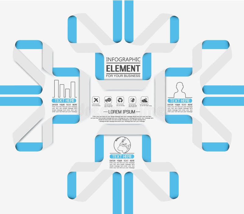 Element for Infographi Template Geometric Figure for Web Stock Vector ...