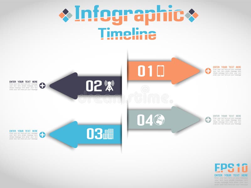 Element for Infographic Chart Template Geometric Figure Arrow Stock ...