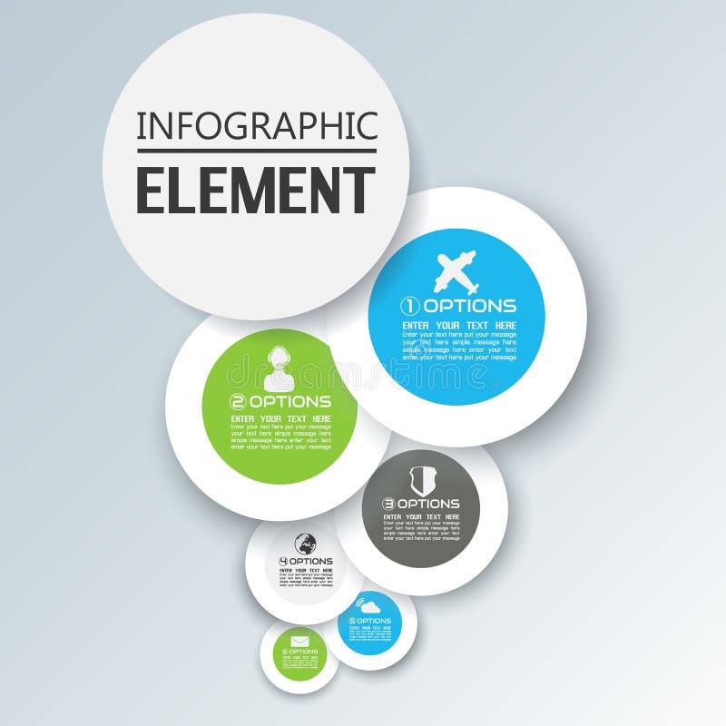 Element for Infographic Chart Template Geometric Figure Stock Vector ...
