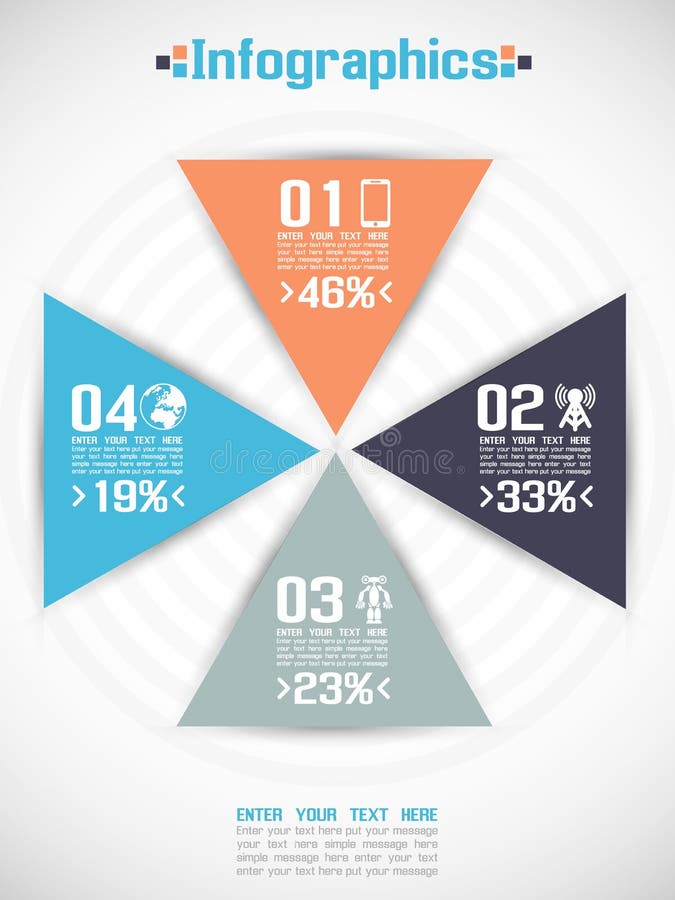 Element for Infographic Chart Template Geometric Figure Stock Vector ...