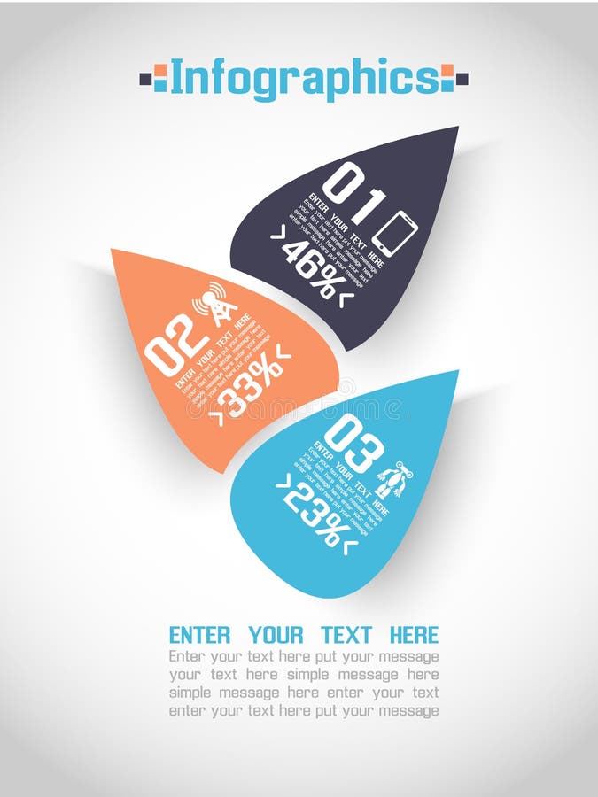Element for Infographic Chart Template Geometric Figure Stock Vector ...