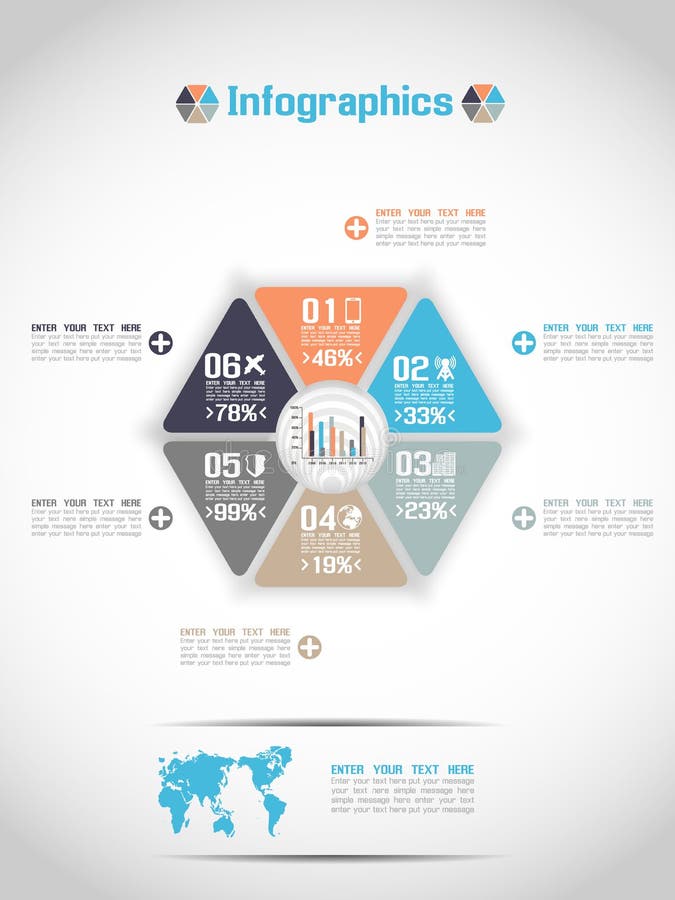 Element for Infographic Chart Template Geometric Figure Stock Vector ...