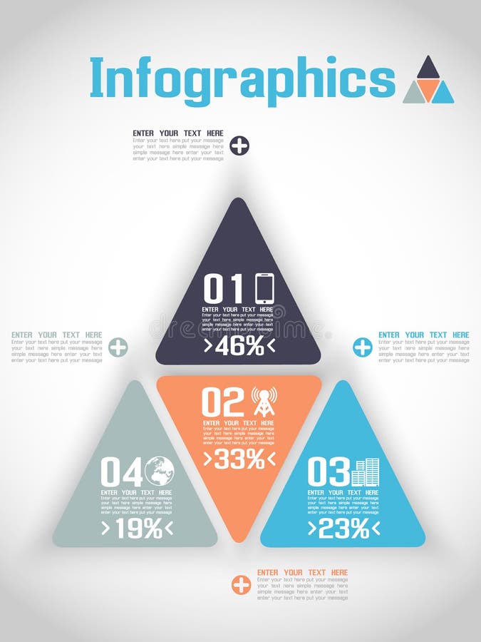 Element for Infographic Chart Template Geometric Figure Stock Vector ...