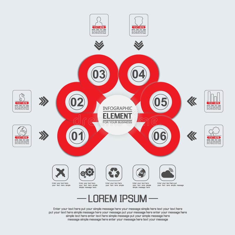 Element for Infographic Ewmplate Geometric Figure for Web and Other ...