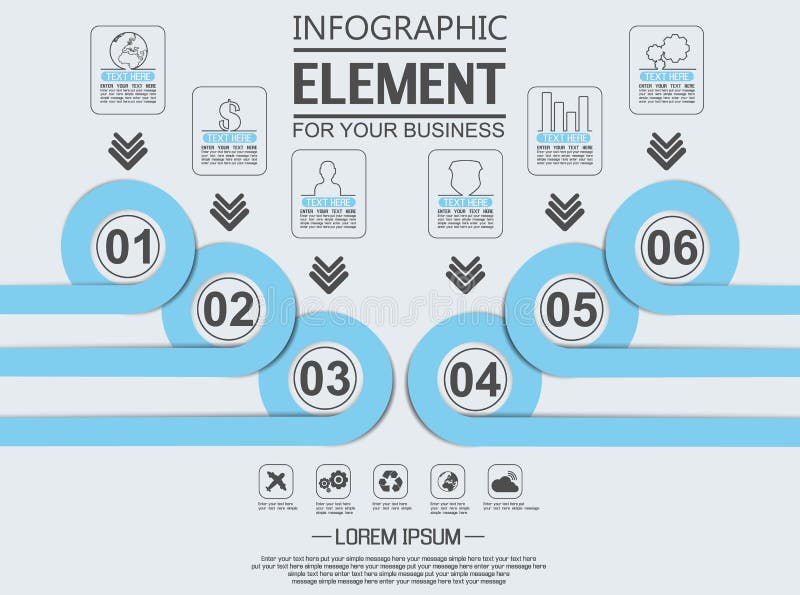 Element for Infographic Template Geometric Figure Overlapping Circle ...