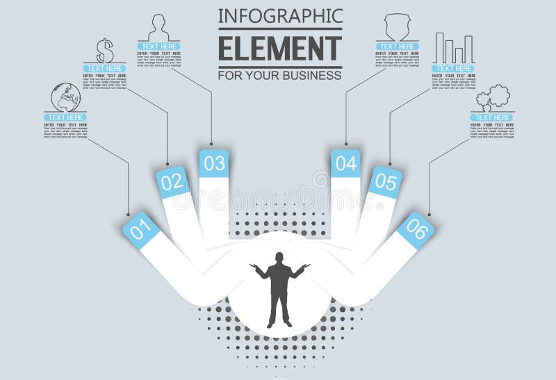 Element for Infographic Template Geometric Figure Stock Vector ...