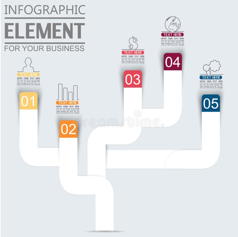 Element for Infographic Template Geometric Figure Stock Vector ...