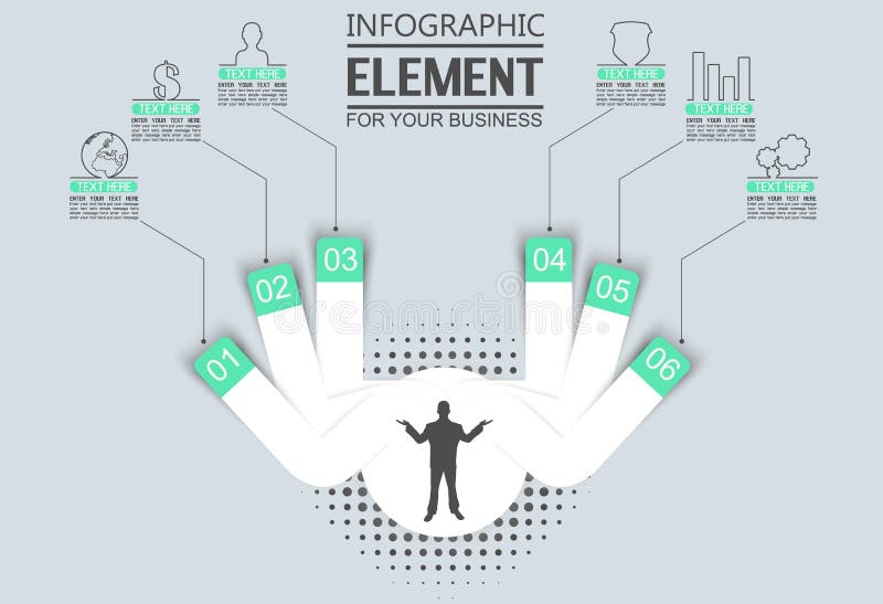 Element for Infographic Template Geometric Figure for Web Stock Vector ...