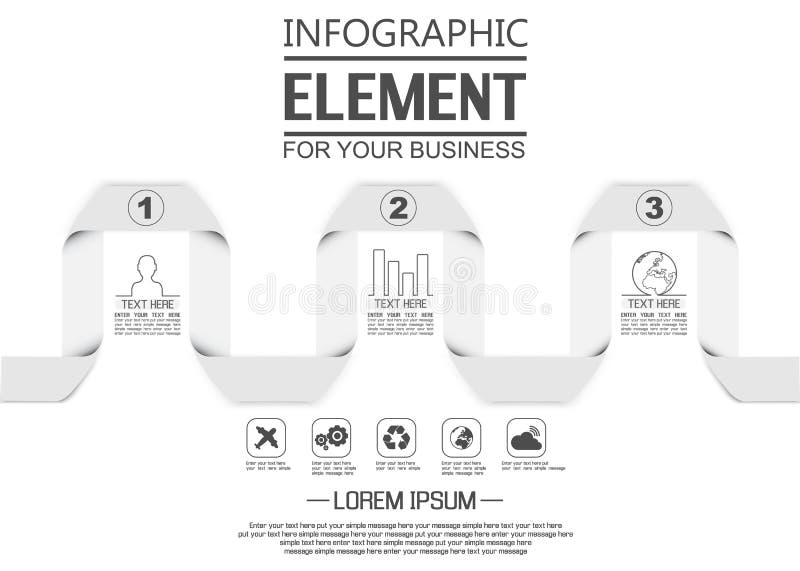 Element for Infographic Template Geometric Figure for Web Stock Vector ...