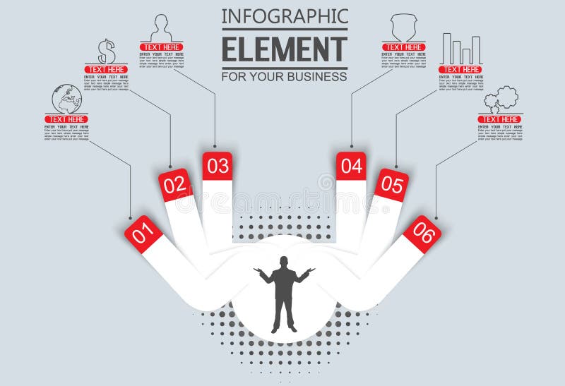Element for Infographic Template Geometric Figure for Web Stock Vector ...