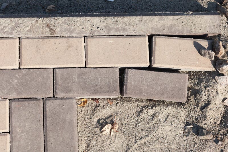 Element of Laying Paving Slabs. Stock Image - Image of paving, element ...