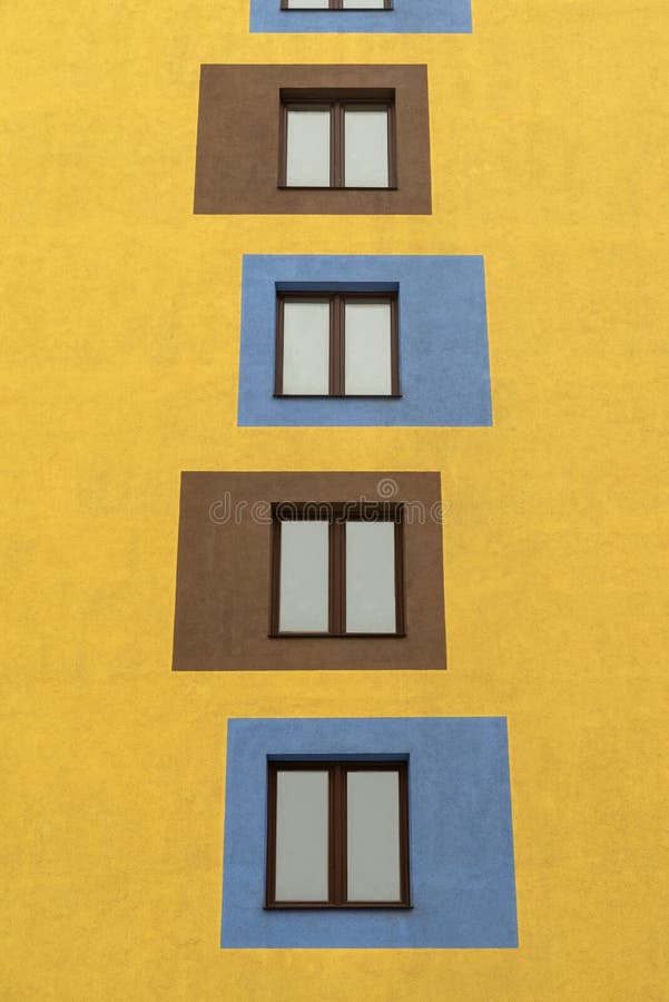 Element of a Modern European Building Stock Photo - Image of window ...