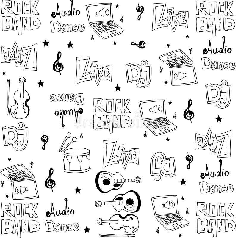 Element music doodles set stock vector. Illustration of vector - 75276332