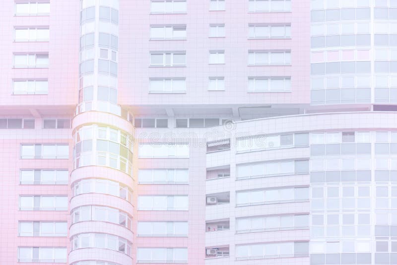 Element of Office Building with a Lot of Windows Stock Image - Image of ...