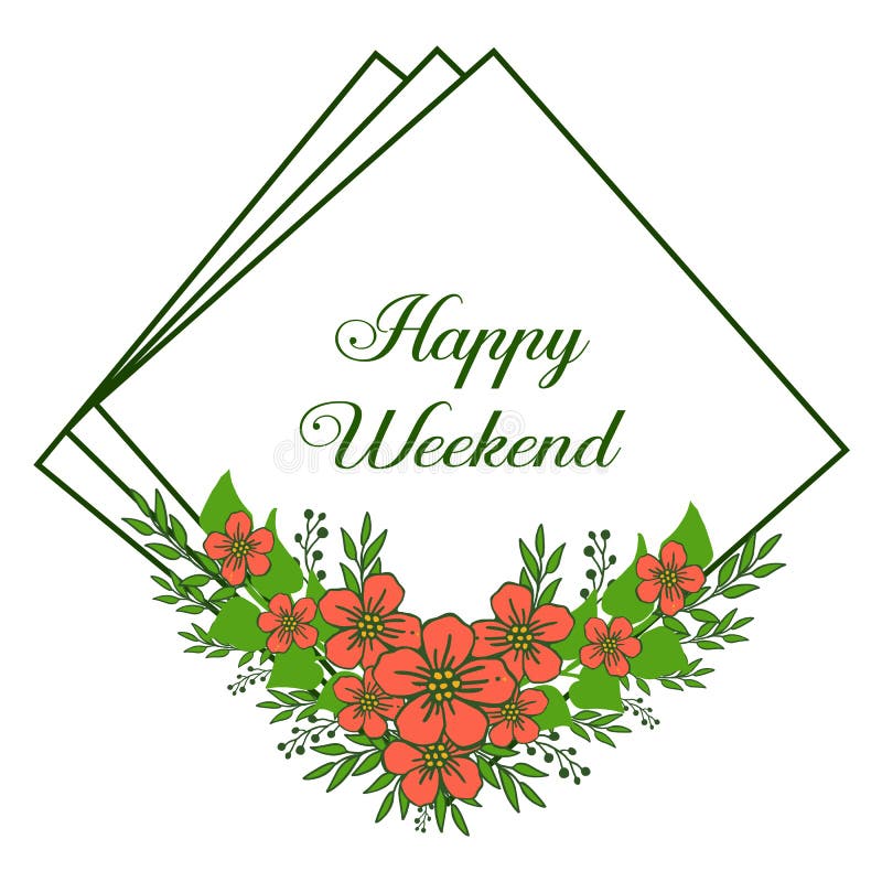 Element of Orange Flower Frame, Space for Text, Decoration Greeting ...