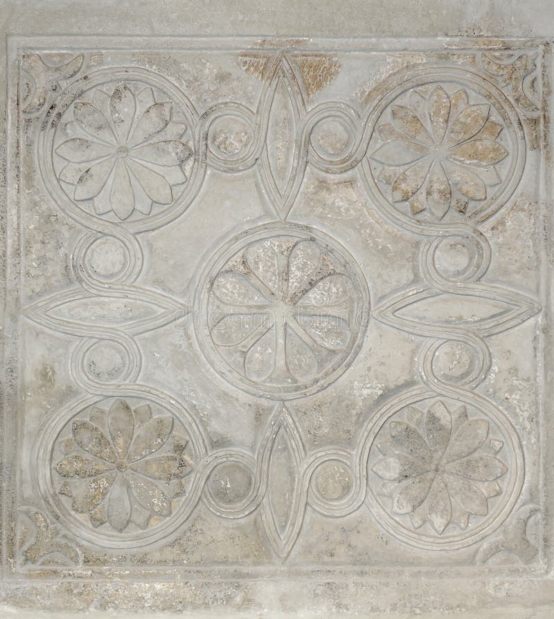 Element Plate with Antique Patterns. Stock Image - Image of bright ...