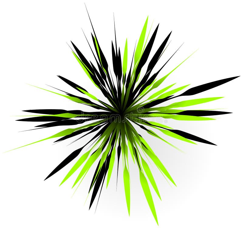 Element with Random Lines Rays Radiating. Abstract Burst Shape Stock ...