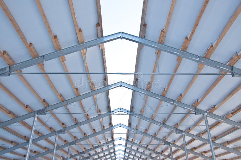 Sandwich Panels And Massive Columns Stock Photo - Image of city ...