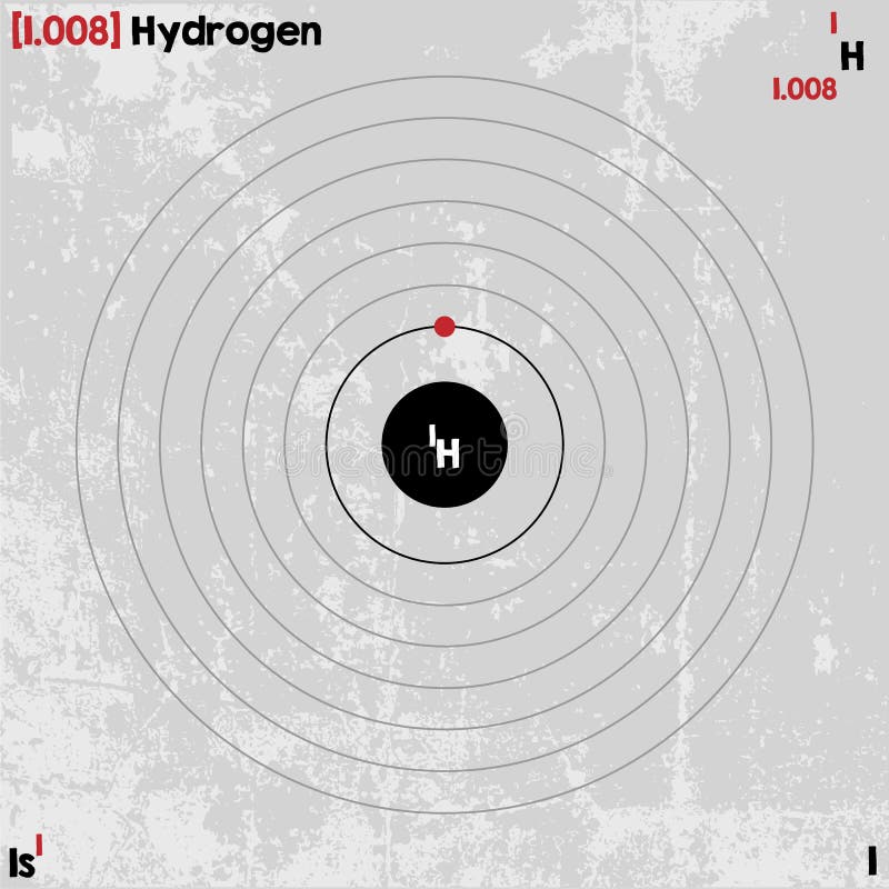 Infographic van Waterstof vector illustratie. Illustration of atoom ...