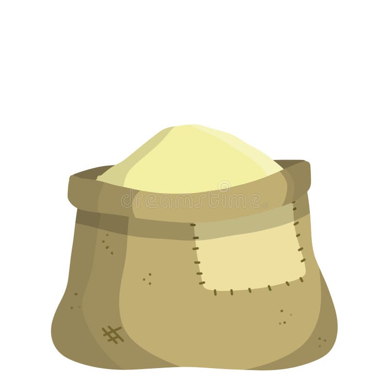 Old Bag. County Gray Burlap with Rope. Stock Vector - Illustration of ...