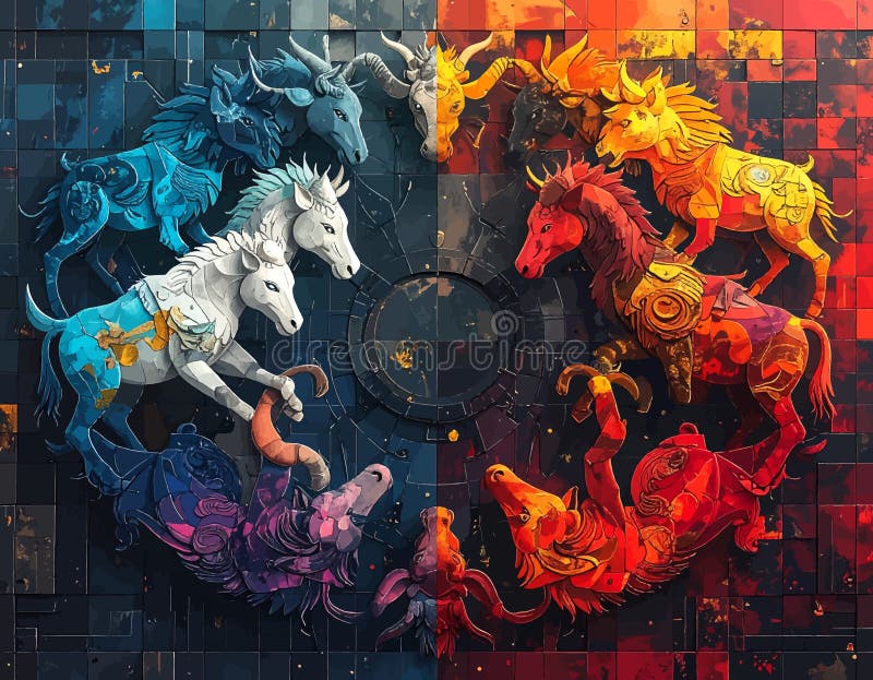 Stunning Elemental Themes Stock Illustrations – 113 Stunning Elemental ...