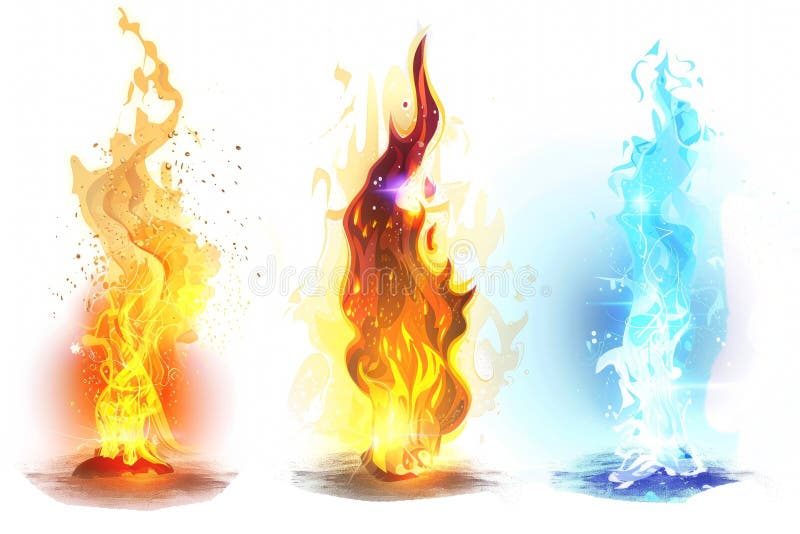 Elemental Magic:power of Fire, Water, Air with Elemental-themed Light ...