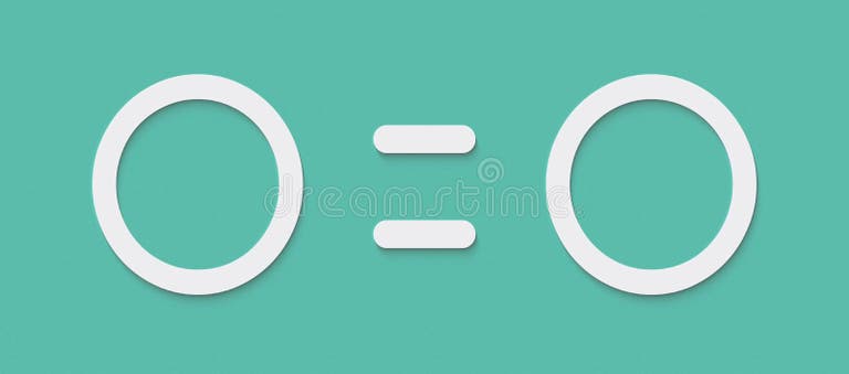 Elemental Oxygen O2 Molecule. Skeletal Formula. Stock Illustration ...