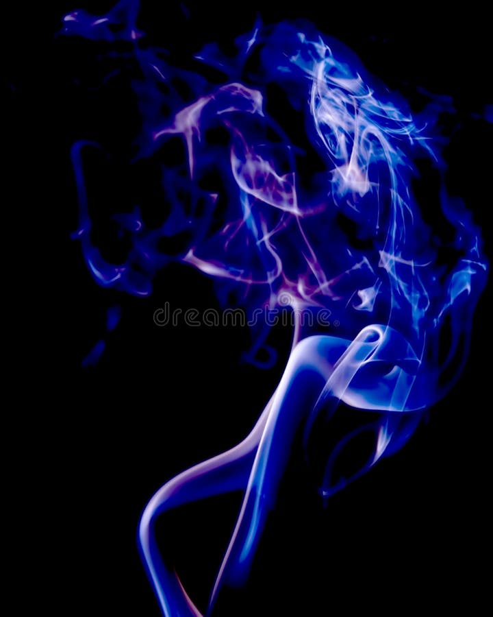 Elemental smoke stock image. Image of curves, blue, incense - 21919387