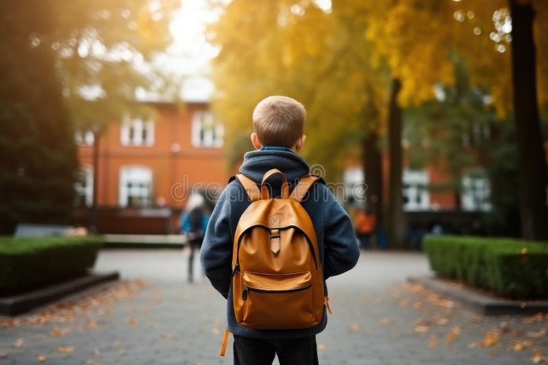 Back To School Student with Backpack, Back To School. Generative Ai ...