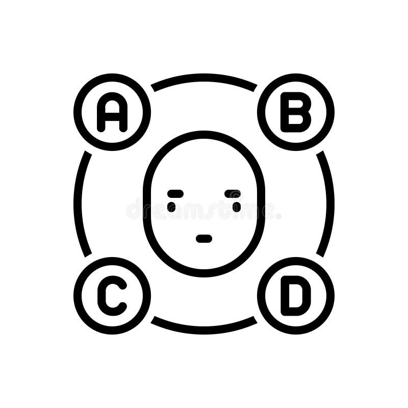 Black Line Icon for Elementary, First and Propaedeutic Stock ...