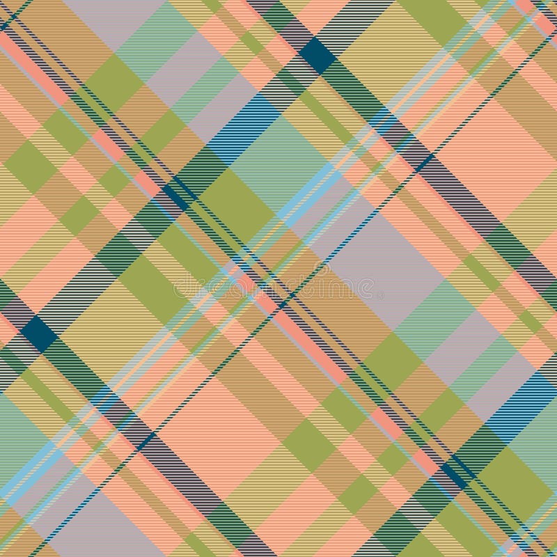 Elementary Plaid Pattern Seamless, Color Textile Vector Tartan. Layer ...