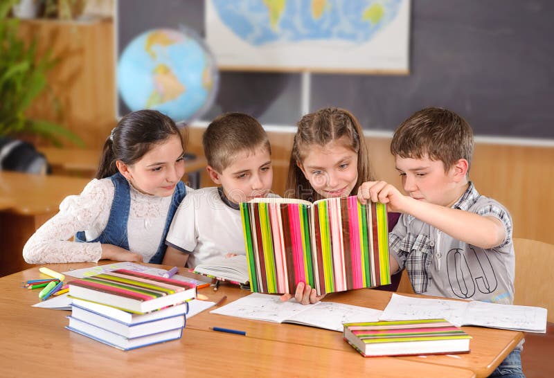 Elementary Pupils In Classroom Stock Image - Image: 27170579