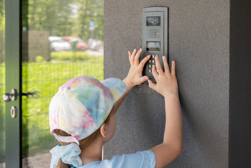 Entry Intercom Buttons To Flats Stock Illustration - Illustration of ...