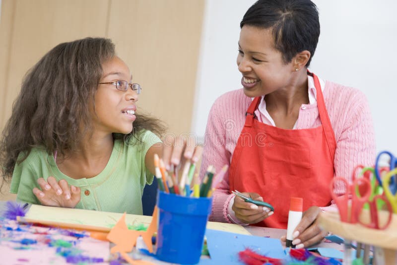Elementary School Art Class Stock Photo - Image of color, collage: 4997626