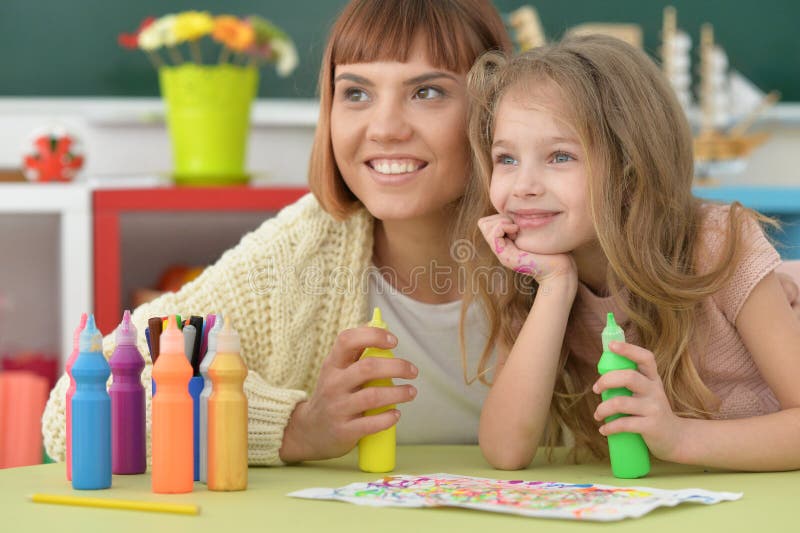 Elementary School Art Class Stock Photo - Image of encouraging, pencils ...