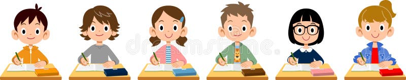 Students Taking Notes Stock Illustrations – 69 Students Taking Notes ...