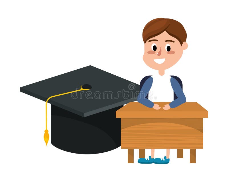 Elementary school cartoon stock vector. Illustration of elementary ...