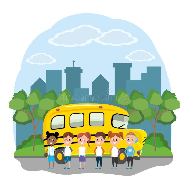 Elementary school cartoon stock vector. Illustration of success - 143780818