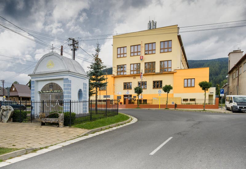 Elementary School and Chapel Editorial Stock Image - Image of ...