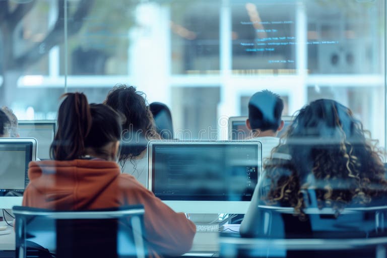 Elementary School Computer Classroom Learn Programming Language for ...