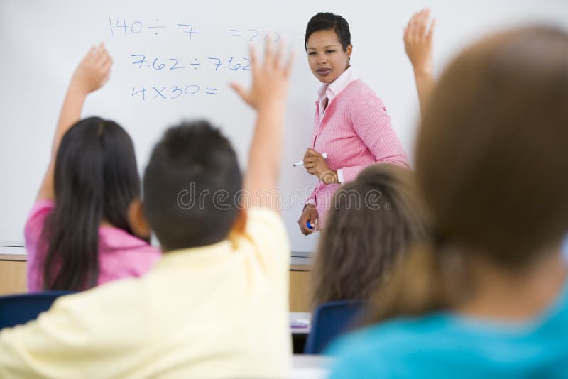 Elementary School Maths Class Stock Image - Image of child, class: 4999199