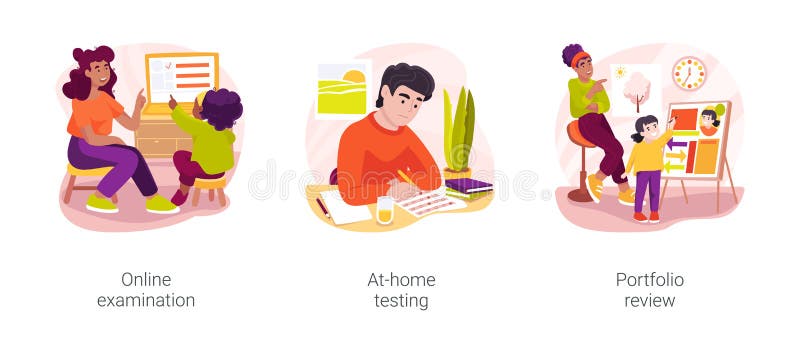 Elementary School Student Assessment Isolated Cartoon Vector ...