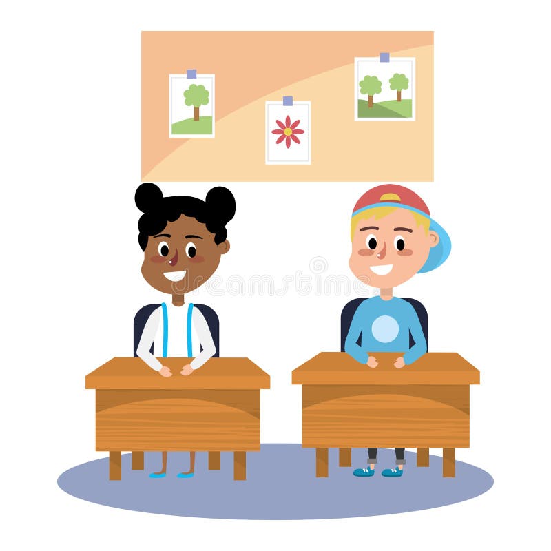 Elementary school cartoon stock vector. Illustration of design - 143871787