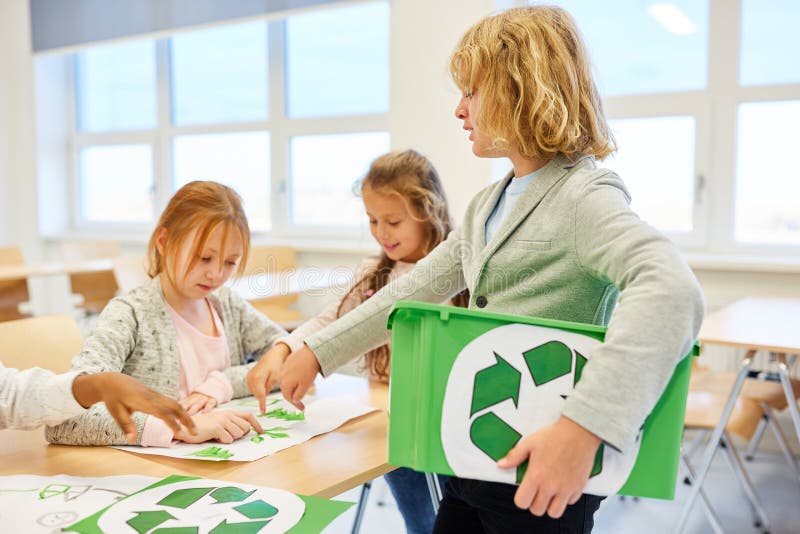 Students Plan Action To Protect the Environment Stock Photo - Image of ...