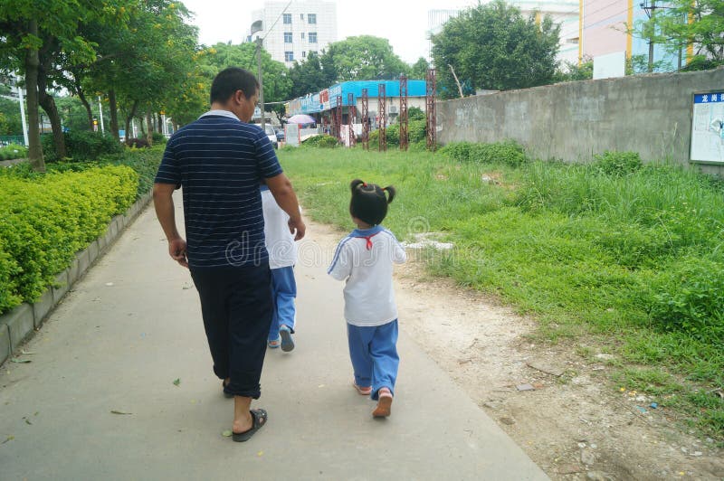 Elementary School Students on Their Way To School Editorial Photography ...