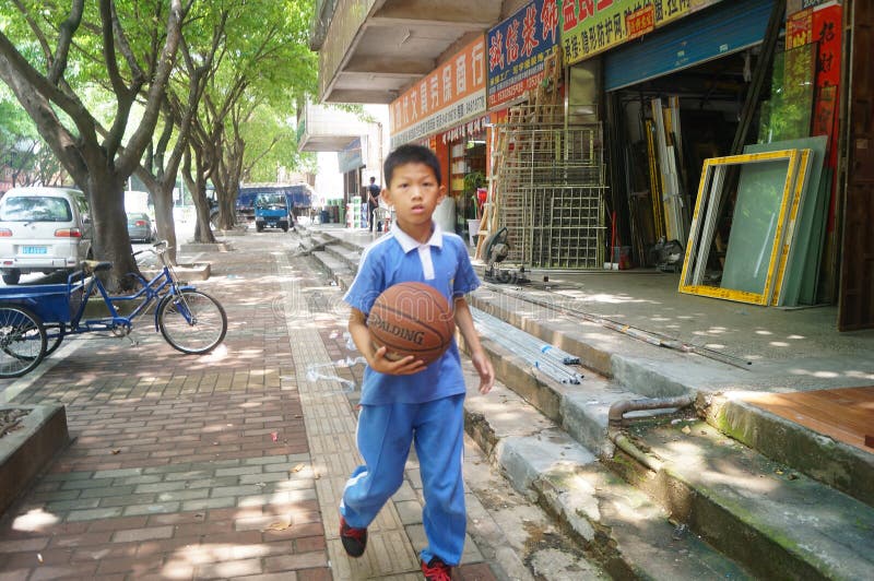 Elementary School Students on Their Way To School Editorial Image ...