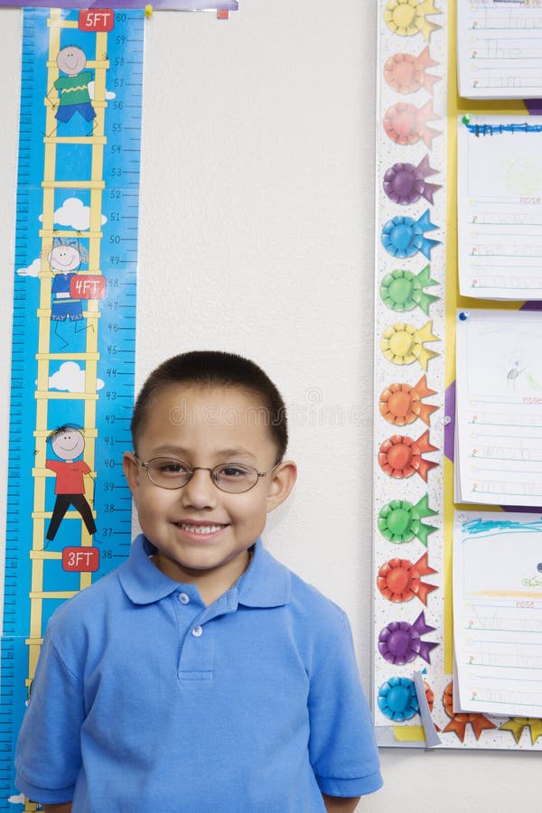 Little Boy Measuring Height Classroom Stock Photos - Free & Royalty ...