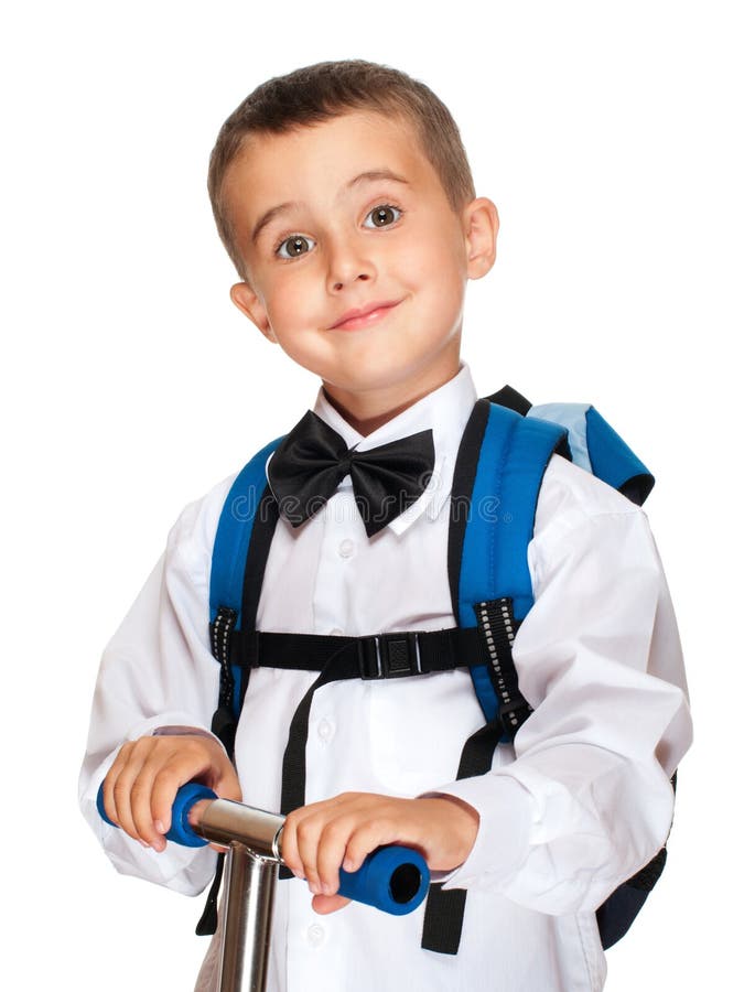 Elementary student boy stock image. Image of caucasian - 20673225