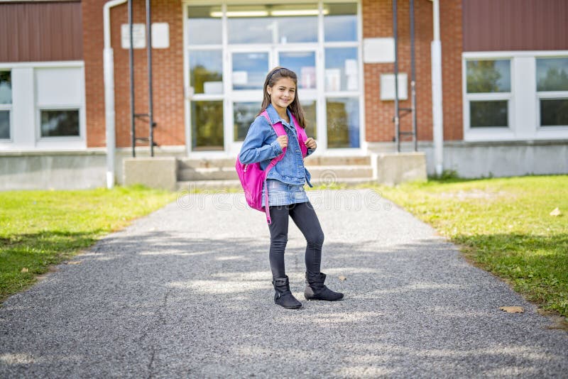 Elementary Student Going Back To School Stock Photo - Image of children ...